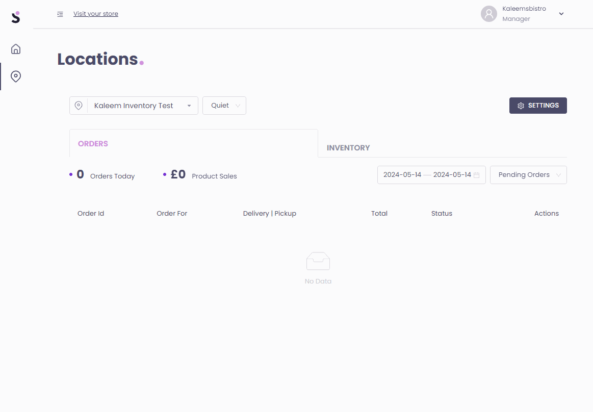 How to close a store on Controls Dash?