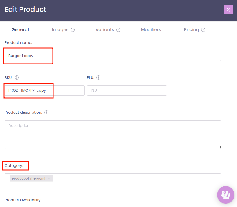 Duplicating Products