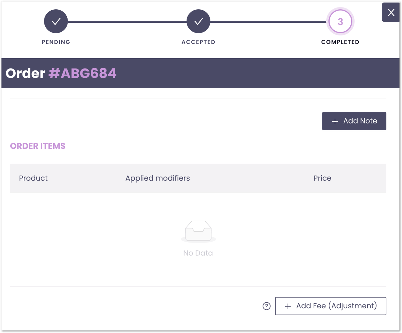 Adding a fee/adjustment