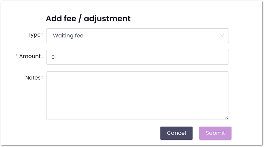 рџ Add Fee Adjustment