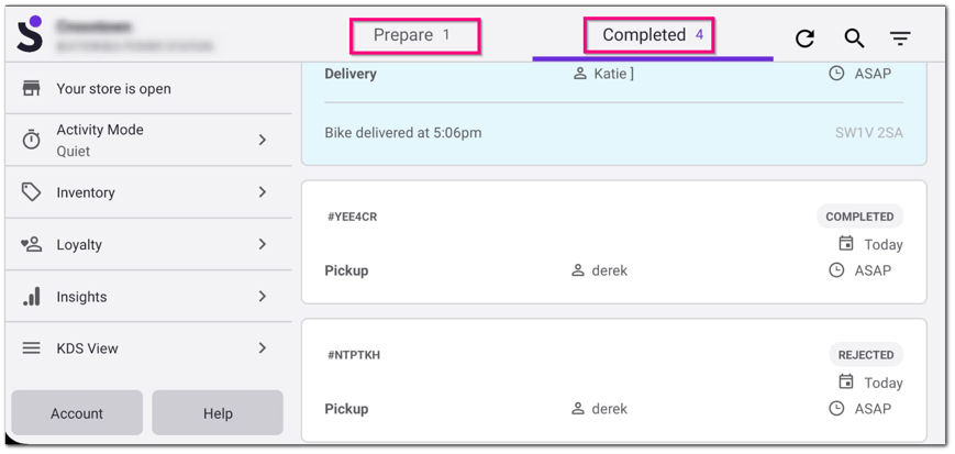 Extended Dashboard View on Slerp App