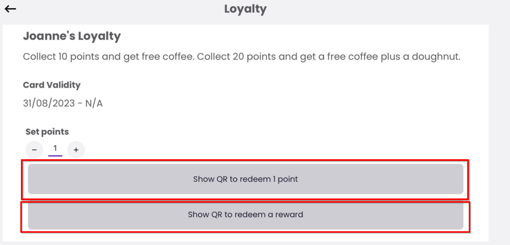 Collecting Points/Stamps Offline