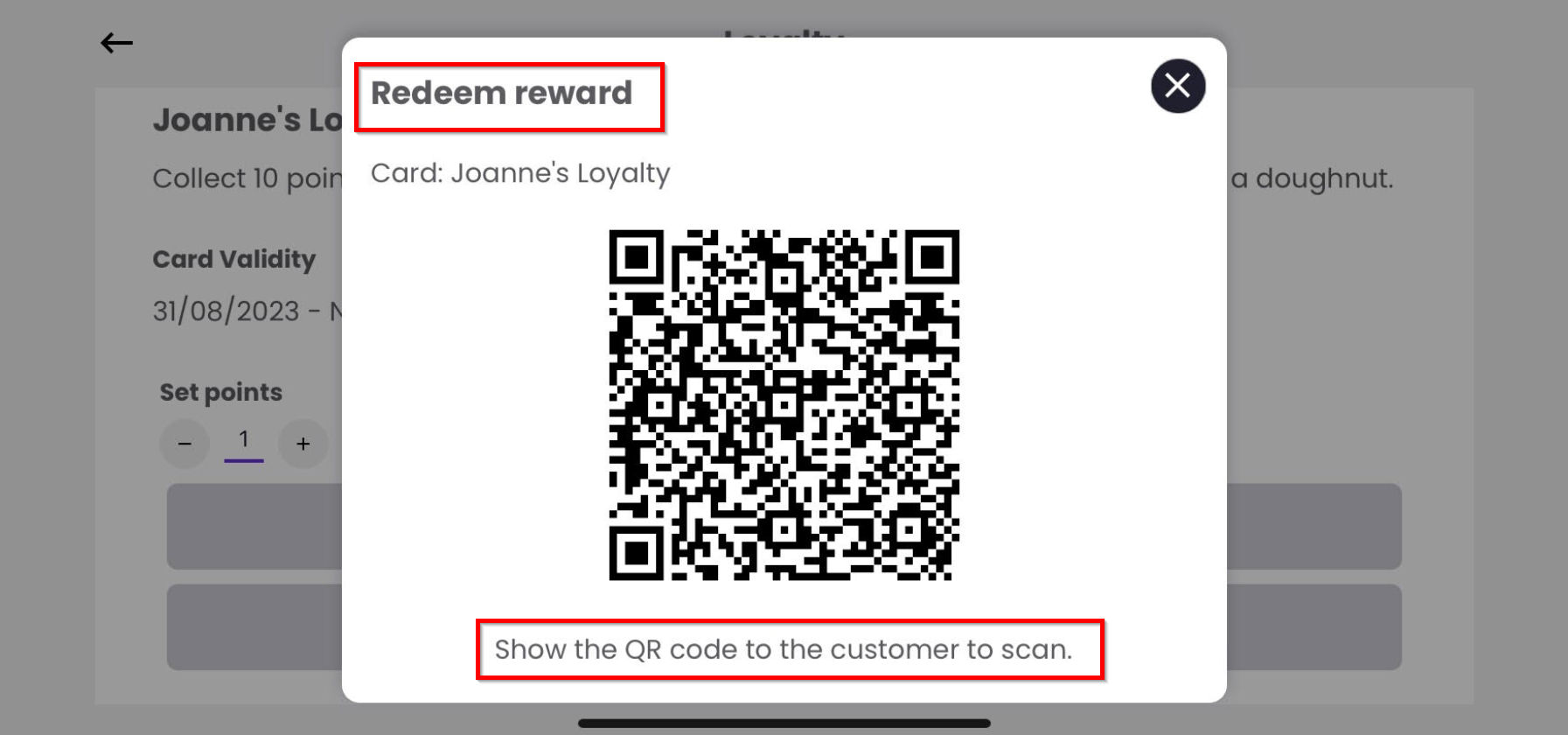 Collecting Points/Stamps Offline