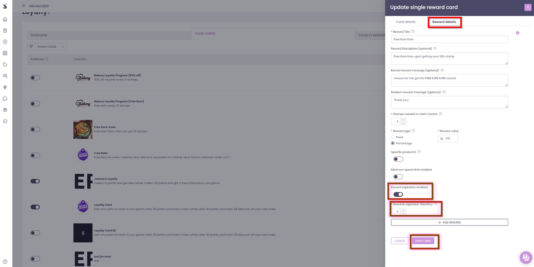 Loyalty Rewards Expiration